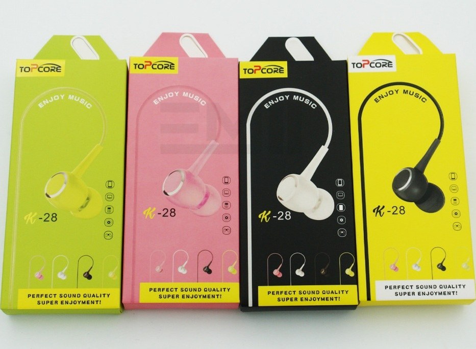 دقیق شاپ هندزفری سیمی TOPCORE مدل k28 - سفید % - ارائه دهنده لوازم جانبی موبایل